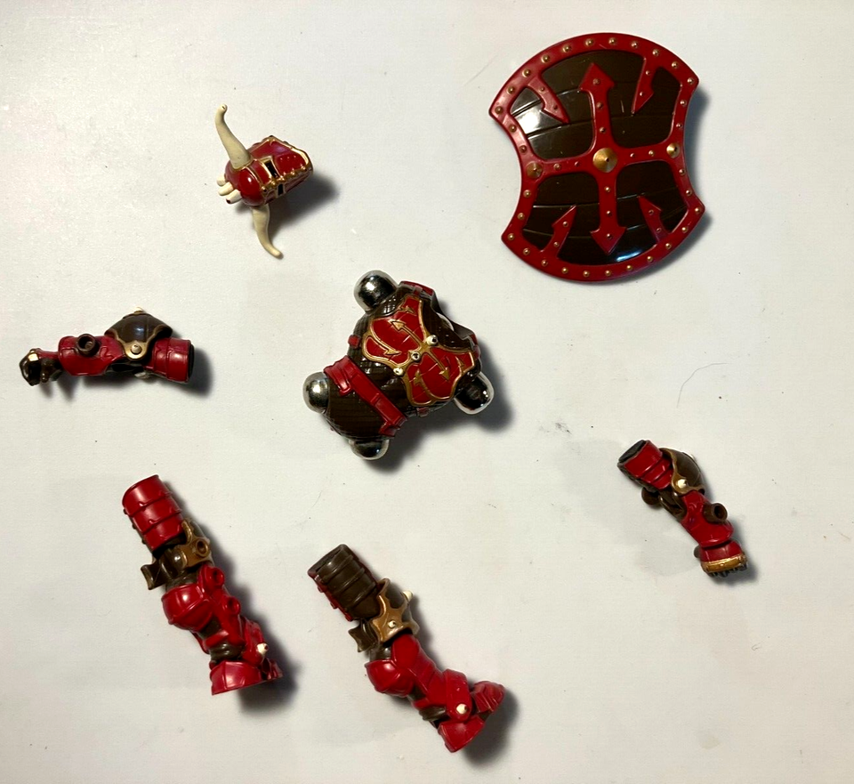 Mega Bloks 2005 Mag Warriors Battle Scorch Red with shield Magnetic ...