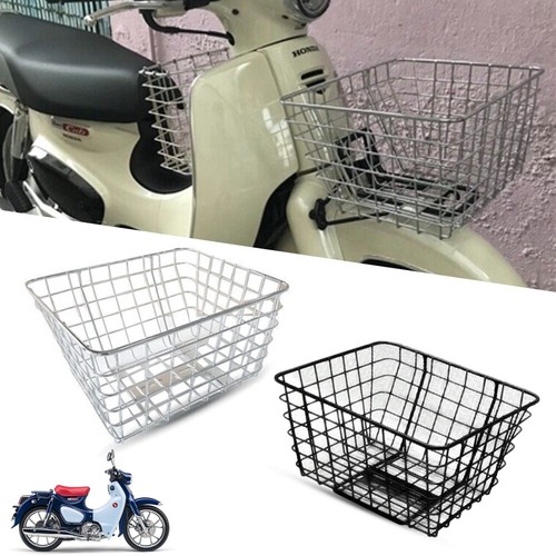 FRONT STEEL BASKET LUGGAGE RACK CARRY PANNIER HONDA SUPER CUB C125 18 ...