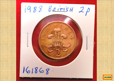 1988 BRITISH TWO PENCE COIN 161868 | eBay Australia