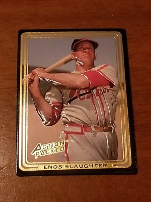 1992 ACTION PACKED BASEBALL CARD ENOS SLAUGHTER #15 | eBay