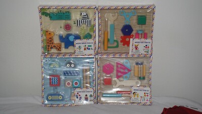 (Set of 4) Ankyo Wooden Block Set Age 4+ | Animal Tools Robot | eBay