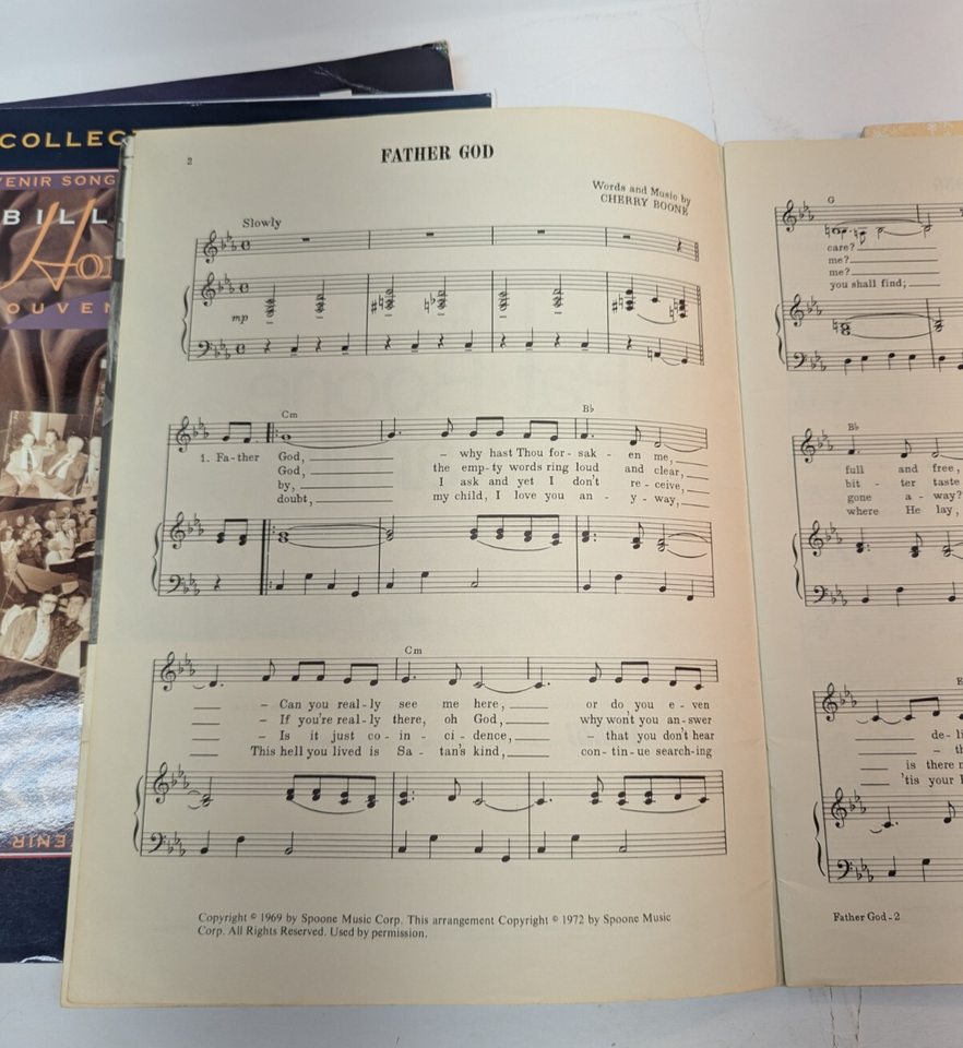 LOT OF 5 Music Sheet Vintage Songbook with Chords Various Artist ...