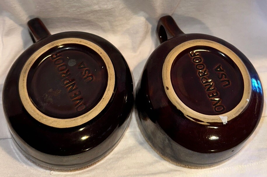 Hull Oven Proof Brown Drip Soup Mug 4.8" x 2.5" Vintage USA | eBay