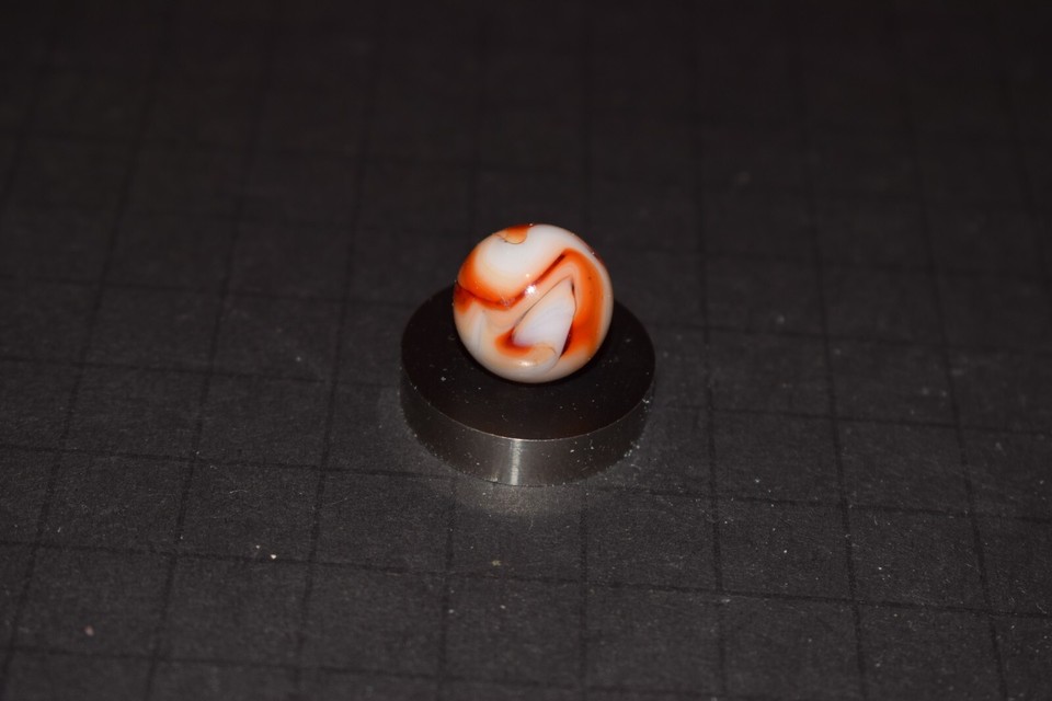 💥Vintage Heaton🧨 Firecracker🧨Opaque Toy Marble Size .609"=39/64"=16mm 💥 ...