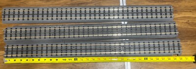 MTH RealTrax 30" Straight Track Section - Gray (40-1019) Lot Of 3 ...