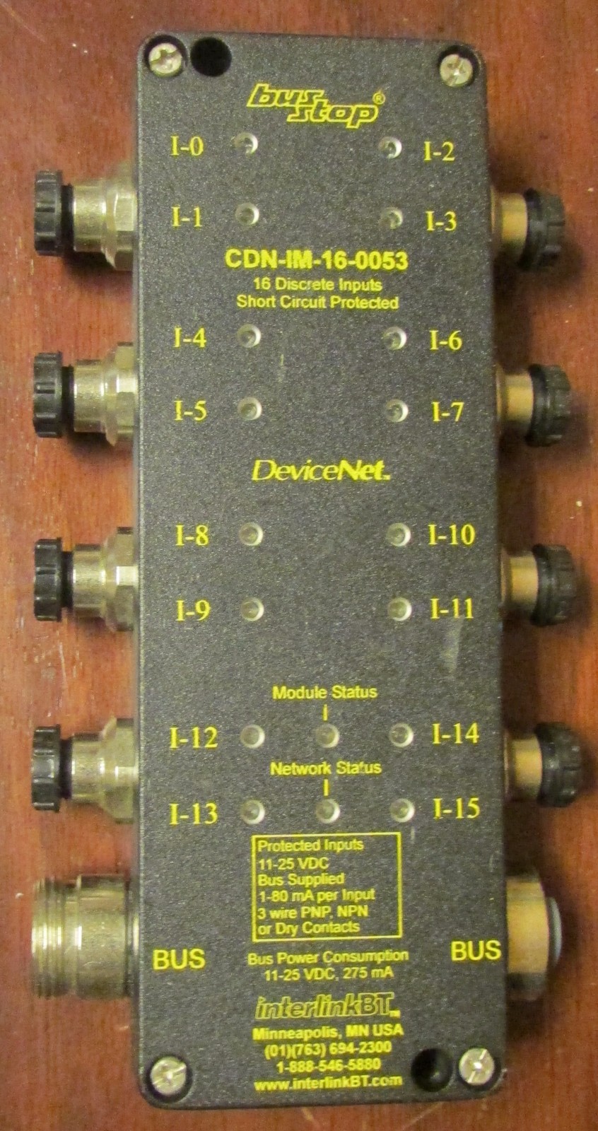 TURCK Bus Stop Interlink BT DeviceNet Module CDN IM 16 0053 | eBay