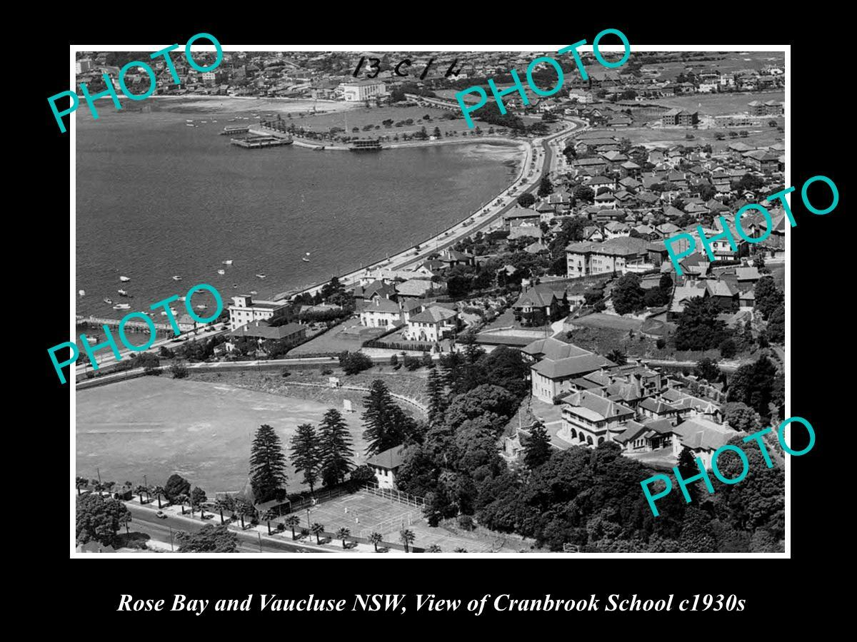 OLD POSTCARD SIZE PHOTO OF ROSE BAY & VAUCLUSE CRANBROOK SCHOOL c1930s ...
