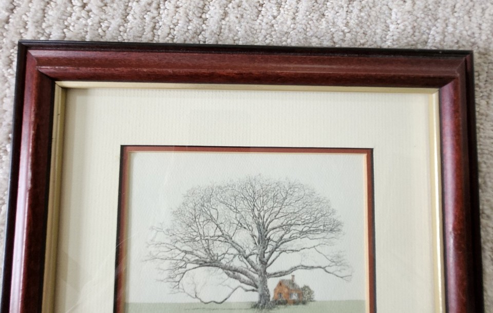 The Wye Oak pen & ink watercolor by Maryland artist Martin Barry 8 ¾” x ...