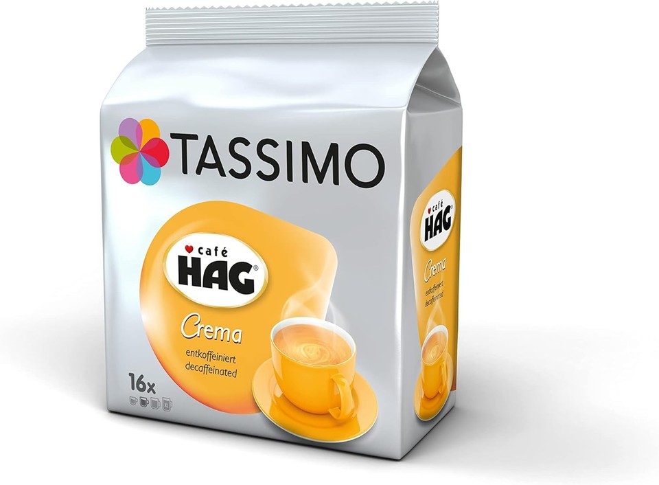 ☕ Tassimo Café HAG Decaf Coffee Pods – 5 Packs (80 Drinks) – Free ...