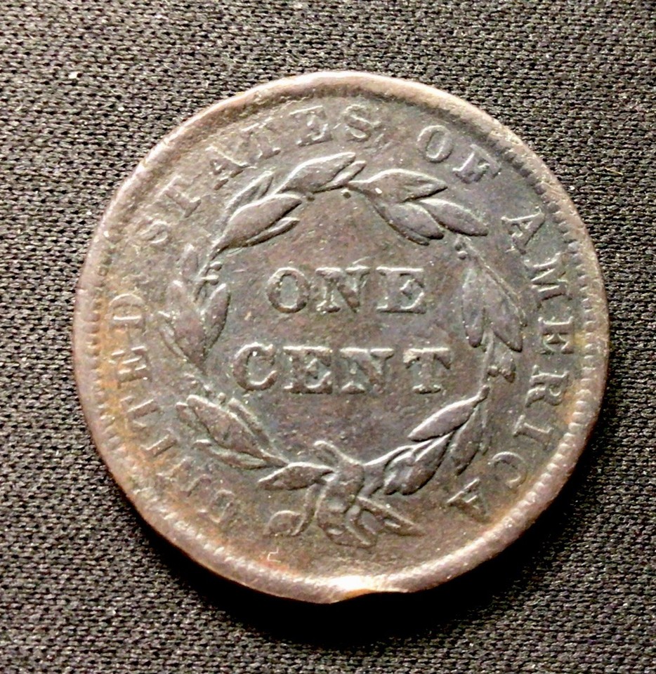 1839 One Cent VG! Booby Head! Details: Pitting. ENN Coins | eBay