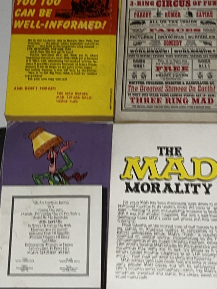 Vintage Mad Magazine Paperback Book Lot Of 16 Mad Titles 60’s 70’s ...