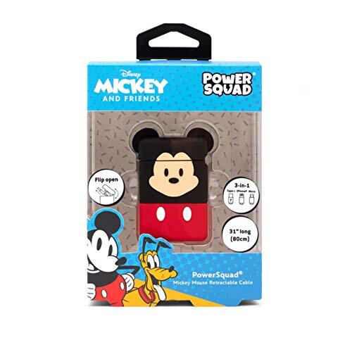 Disney Mickey Mouse USB 3 in 1 Flip Retractable Charger 5060613319284 ...