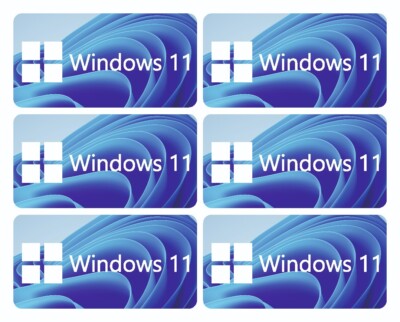6x Windows 11 stickers Decals for laptops computers | eBay