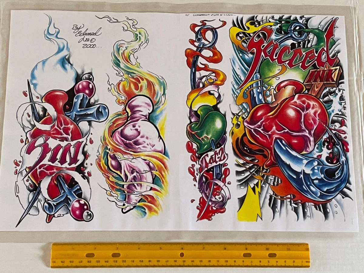 New School Tattoo Flash Sheets