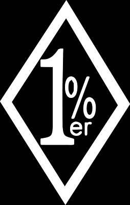Outlaw Biker 1 Percenter Sticker 1 Percenter Vinyl Decal Motorcycle ...