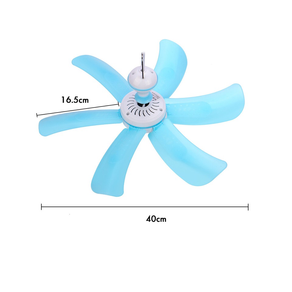 16'' Mini Portable Ceiling Fan 220V with Timing Home Bedroom Gazebo ...