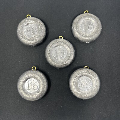 (5) 16oz River Sinkers - Lead Fishing Weights - Duck Hunting Weights | eBay