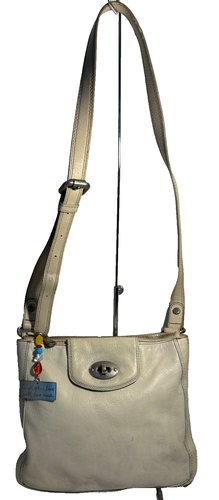 Fossil Genuine Leather Out of White/Ivory Shoulder Crossbody Purse Bag ...
