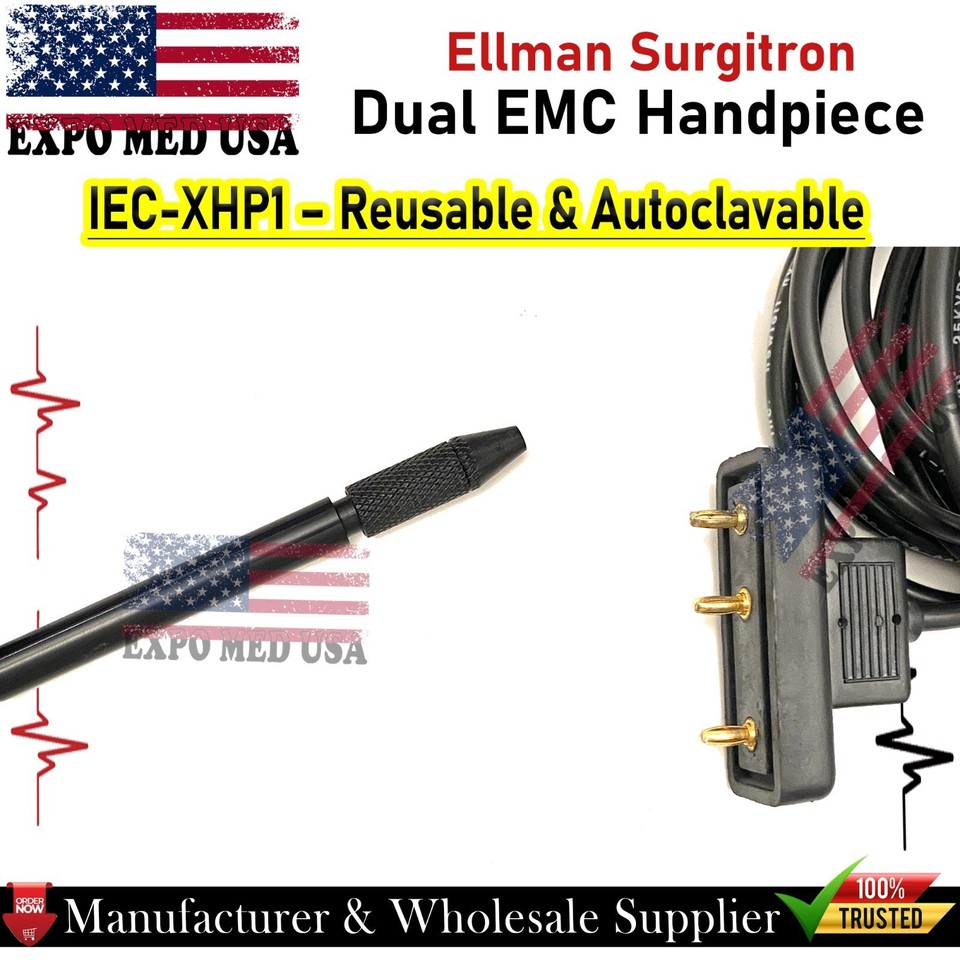 Ellman Surgitron Dual EMC Handpiece IEC-XHP1 – Reusable & Autoclavable ...