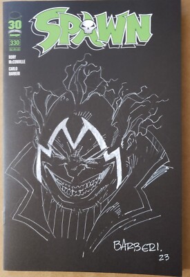 Spawn 330 Black Blank - Original Sketch by Carlo Barberi - Violator ...
