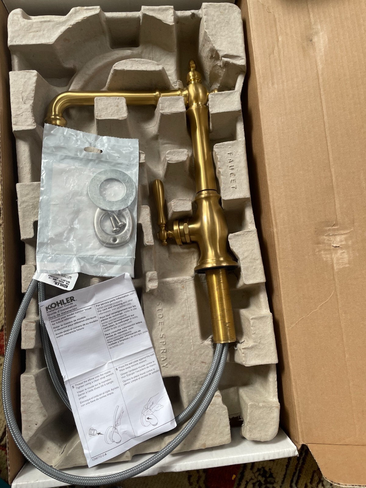 Kohler+K-99266-2MB+Kitchen+Sink+Faucet+Vibrant+Brushed+Moderne+Brass ...