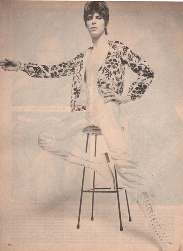 David Bowie full body pinup Priscilla Barnes Deborah Clinger Kathryn ...