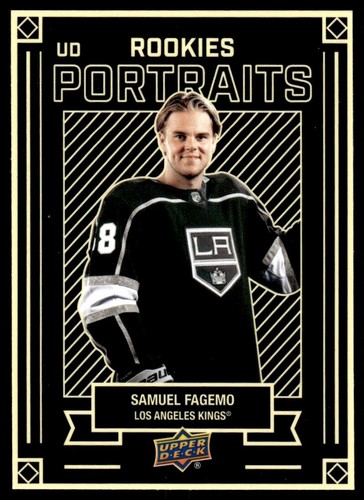 Samuel Fagemo Rookie #P-57 2022-23 Upper Deck UD Portraits NHL Los ...