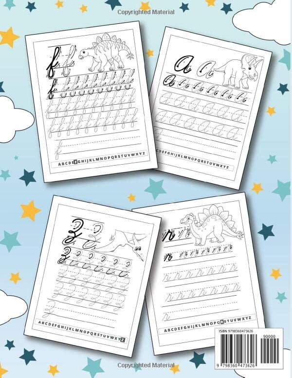 Left Handed Writing Practice Book: Left Handed Cursive Handwriting ...