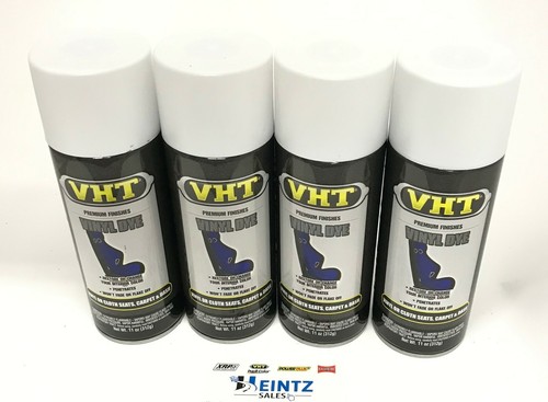 VHT SP943-4 PACK Satin White Vinyl Dye Carpet Dashboards, Vinyl Seats ...