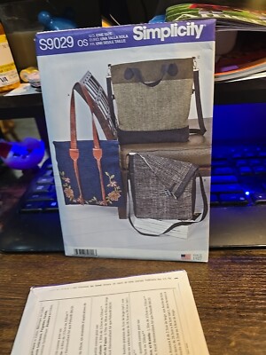 Simplicity Handbags in Three Styles Pattern 9029 UNCUT Sizes One Size ...