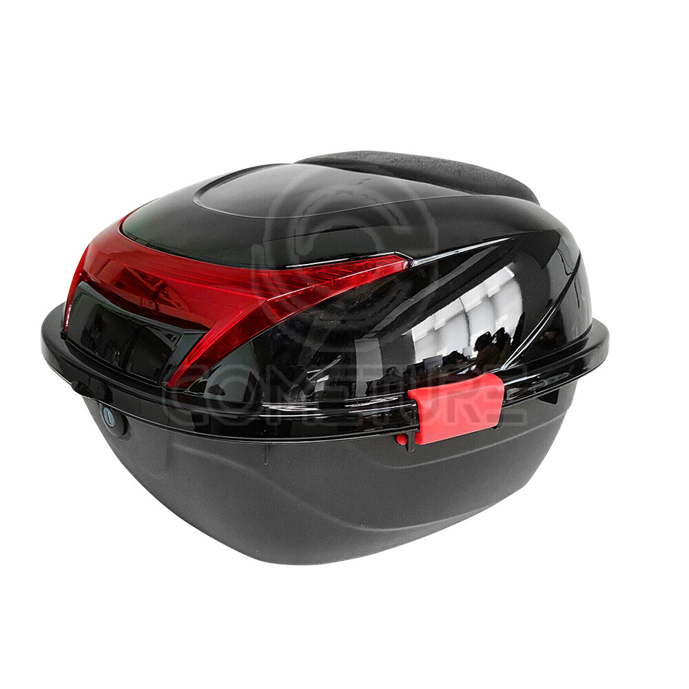 36L Motorcycle Top Box Rear Storage Luggage Scooter Tail Box Universal ...