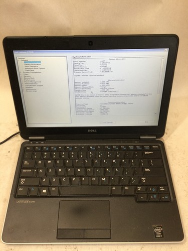 DELL LATITUDE E7240 - BOOTS TO BIOS - INTEL I7 4500U - NO RAM - READ DESCRIP -BB | eBay