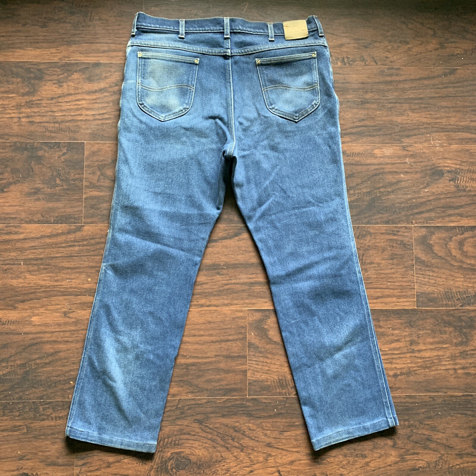 LEE - Vtg 70s-80s Whiskered Broken-in Faded Rockabilly Blue Jeans, Mens ...