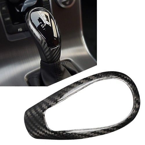Carbon Fiber Gear Shift Knob Cover Sticker Trim For Volvo S60 V60 XC60 ...
