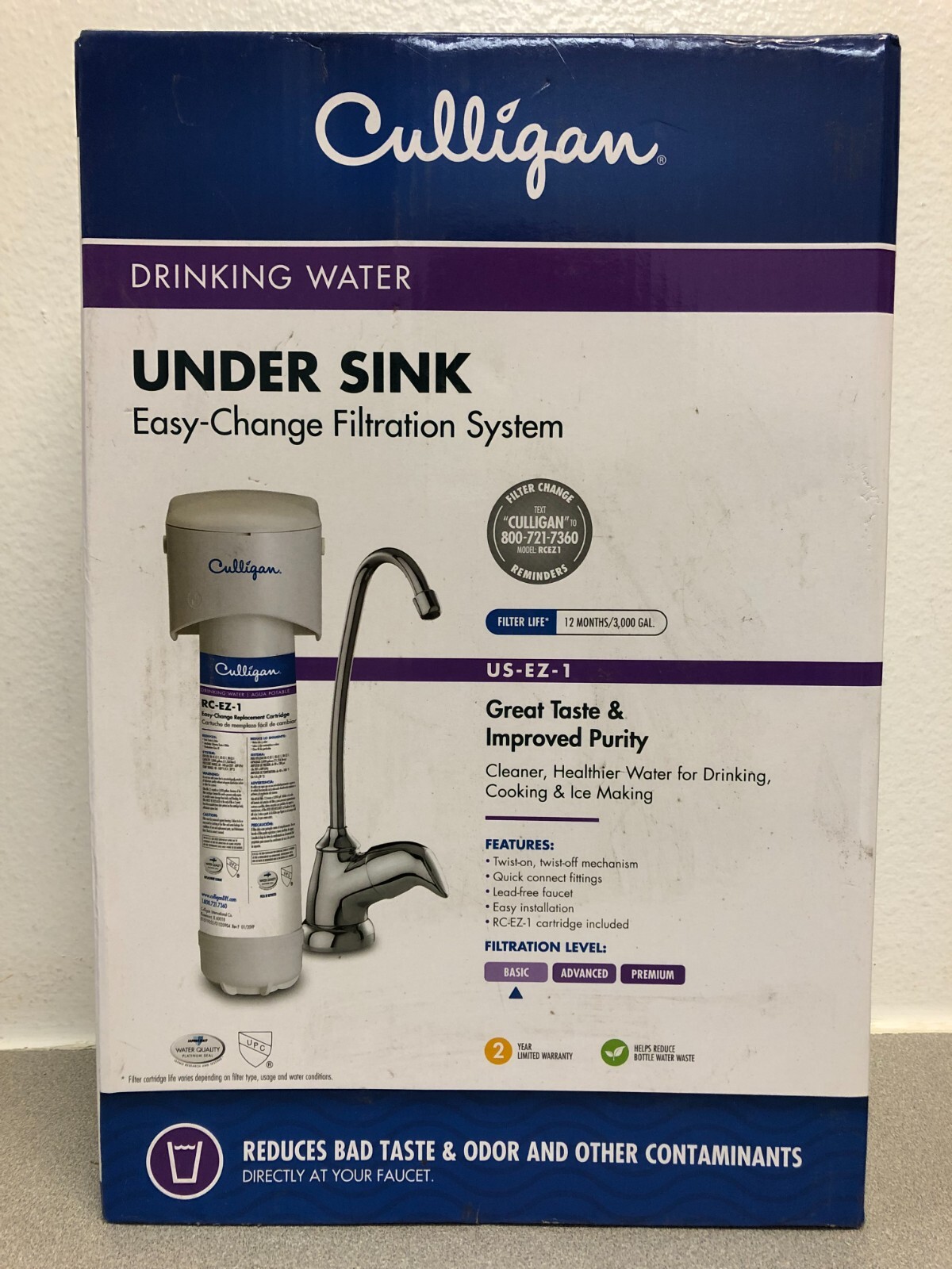 Culligan US-EZ-1 Under Sink Water Filtration System For Culligan | eBay