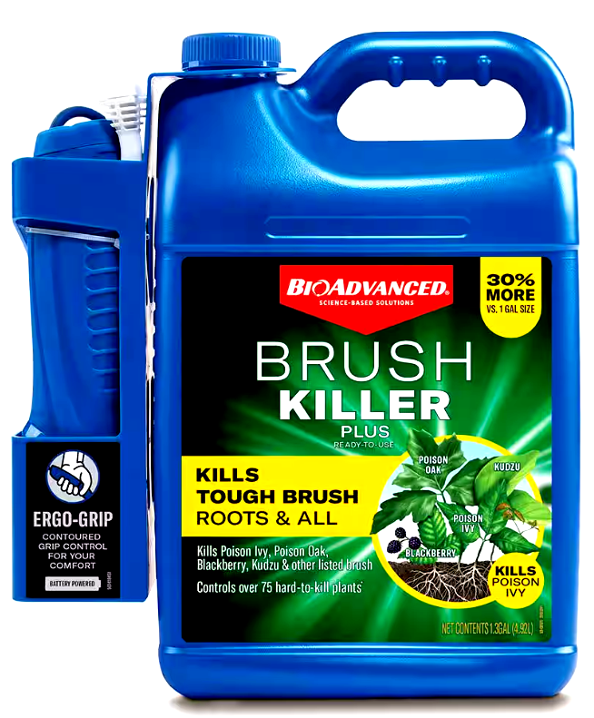 Bioadvanced Brush Killer Plus, Kills Tough Brush Root & All - 1 Gallon ...