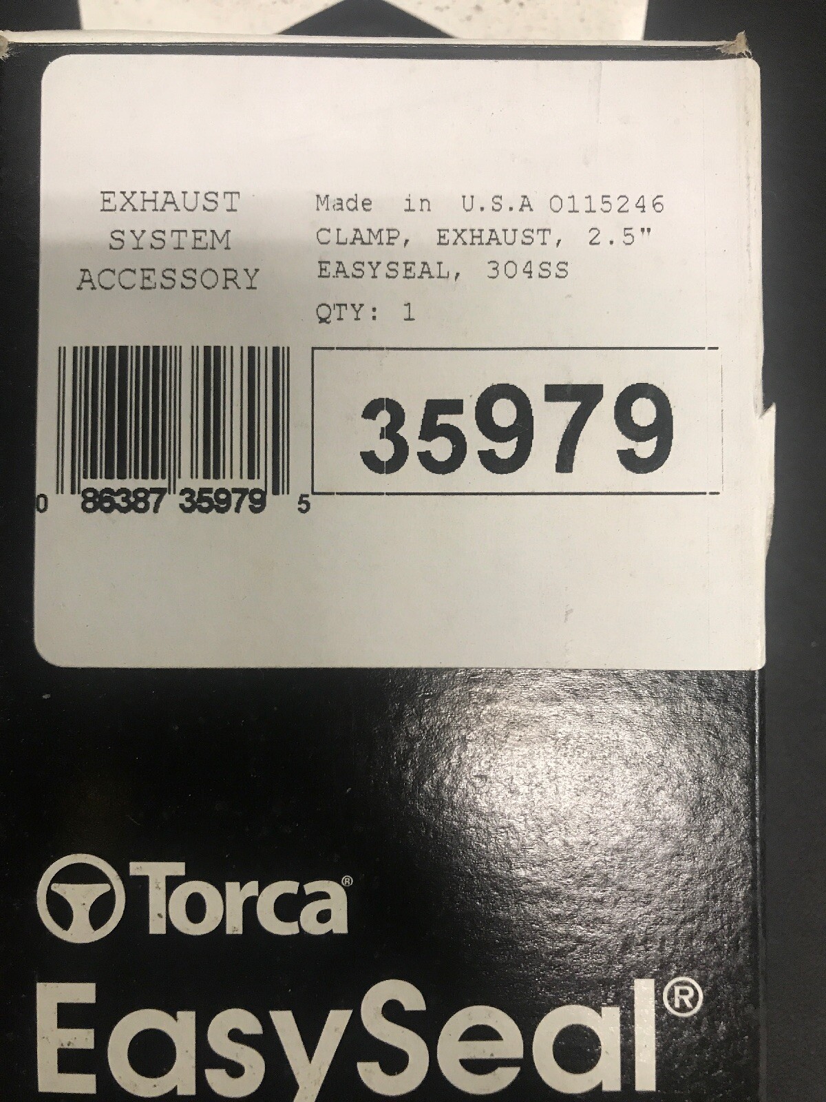Torca 35976 Easy Seal Exhaust Clamp 35979 Stainless 2.5”. Exhaust Clamp ...