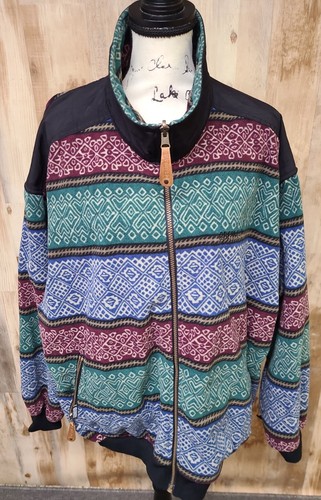 Vintage patterned fleece jacket - Gem