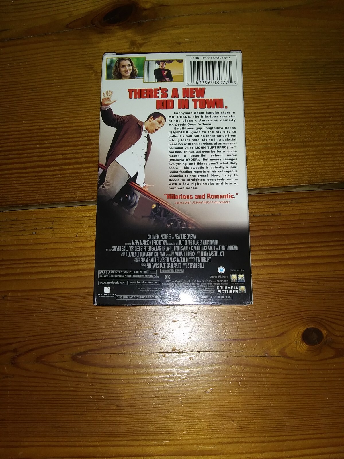 MR.DEEDS VHS Pre-Owned 2002 Columbia Pictures, w/Adam Sandler ...