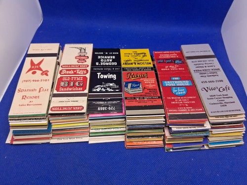 Vintage Advertising Matchbook HUGE Lot Of 200 Matchbook Covers Misc Ads ...