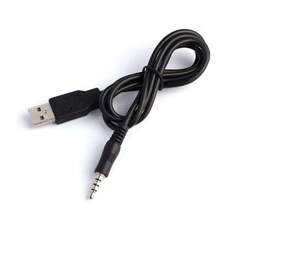 USB A TO MINI 3.5MM EXTRA LONG MONO HEADPHONE AUDIO AUX JACK CHARGER ...