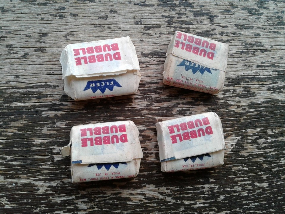 Vintage 1960s Fleer Dubble Bubble Unopened Gum Pack Lot Of 4 (Red ...