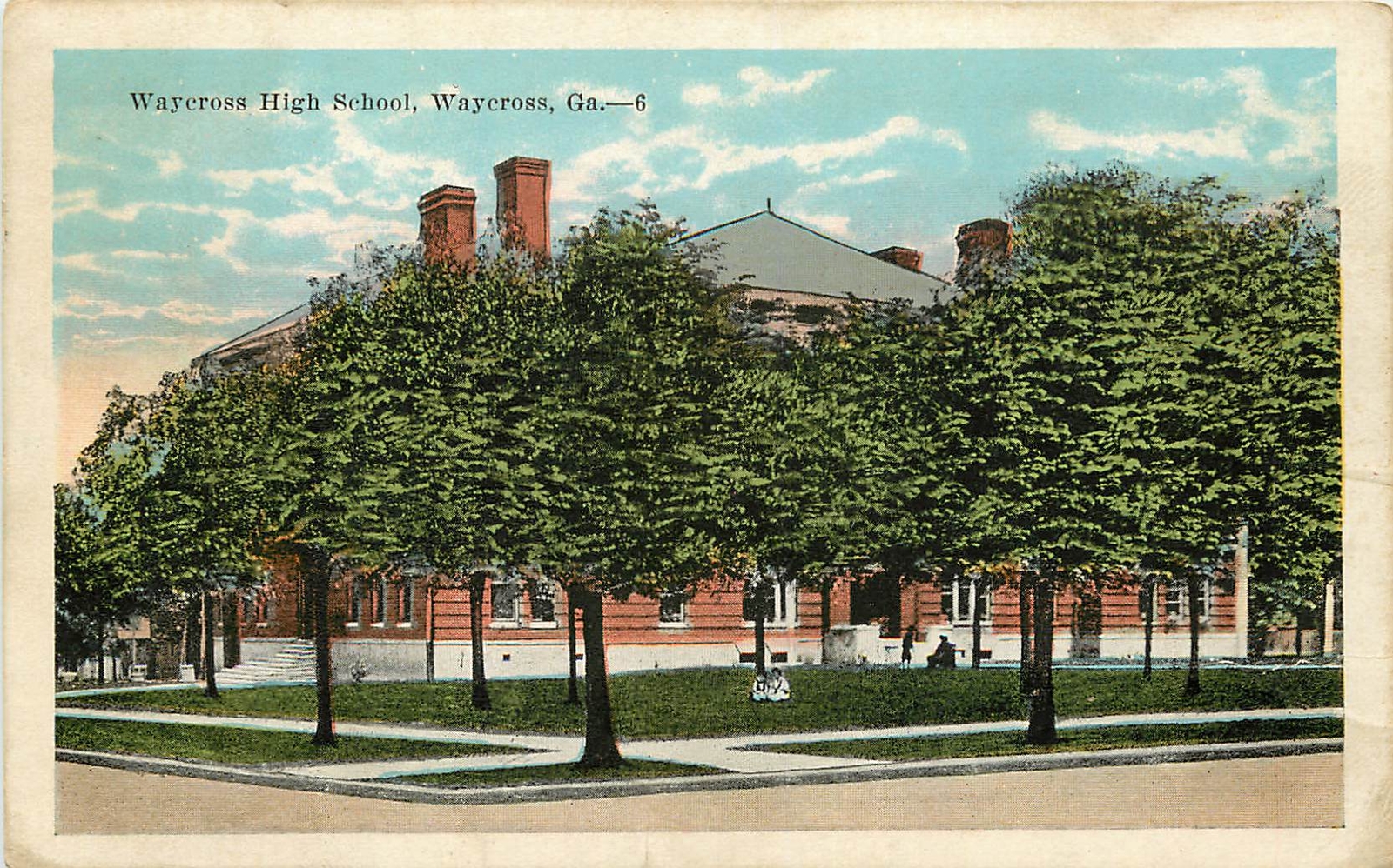 Georgia, GA, Waycross, Waycross High School 1920's Postcard | eBay