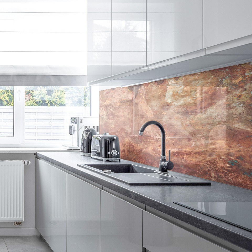 Premier Range Acrylic Splashbacks Rustic Copper and Accessories | eBay