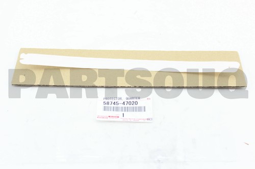 5874547020 Genuine Toyota PROTECTOR, QUARTER PANEL, FRONT RH 58745 ...