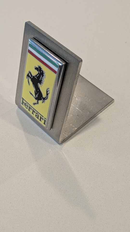 Ferrari emblem front 308 328 on desk stand | eBay