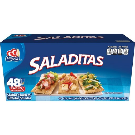 Gamesa Saladitas Saltine Crackers 0.38 Oz 48 Count - 2pk for sale ...