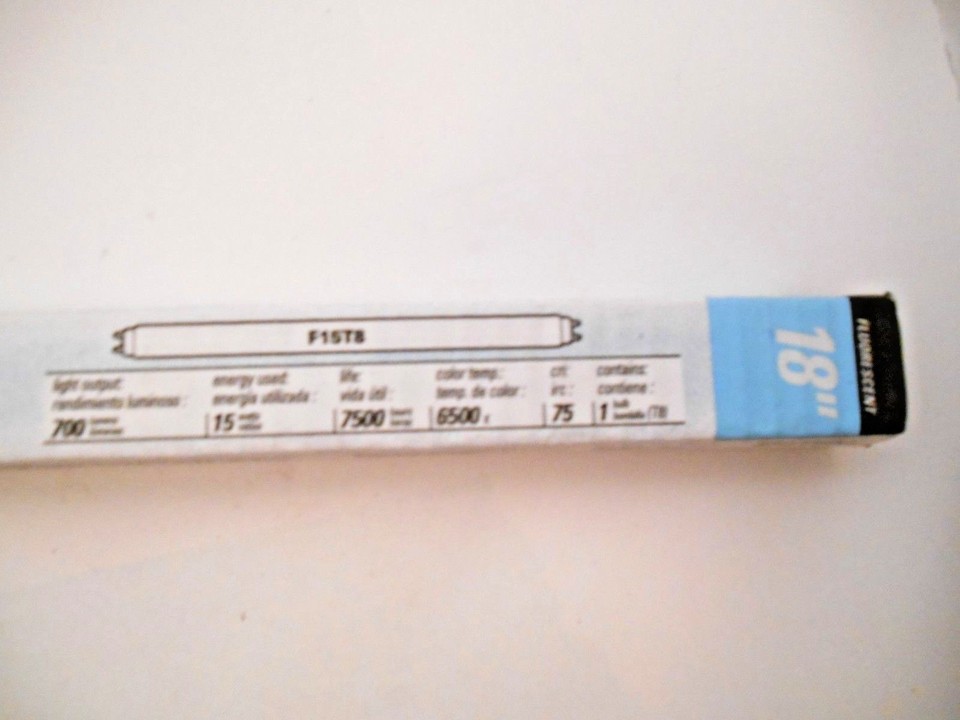 GE 18 inch Daylight F15 Fluorescent Bi-Pin F15T8 Tube | eBay