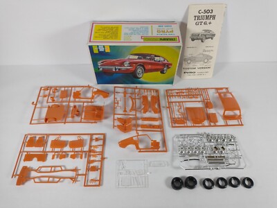 Vintage 1969 Triumph GT6+ Coupe Pyro Plastics 1:25 Model Kit C503-200 ...