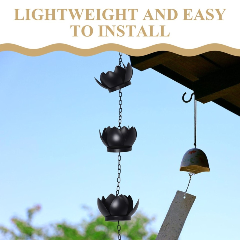 Japanese Rain Chain for Downspout Metal Garden Decor Chains Gutters ...